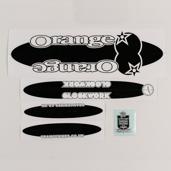 Clockwork Decal Kit - Orange Bikes